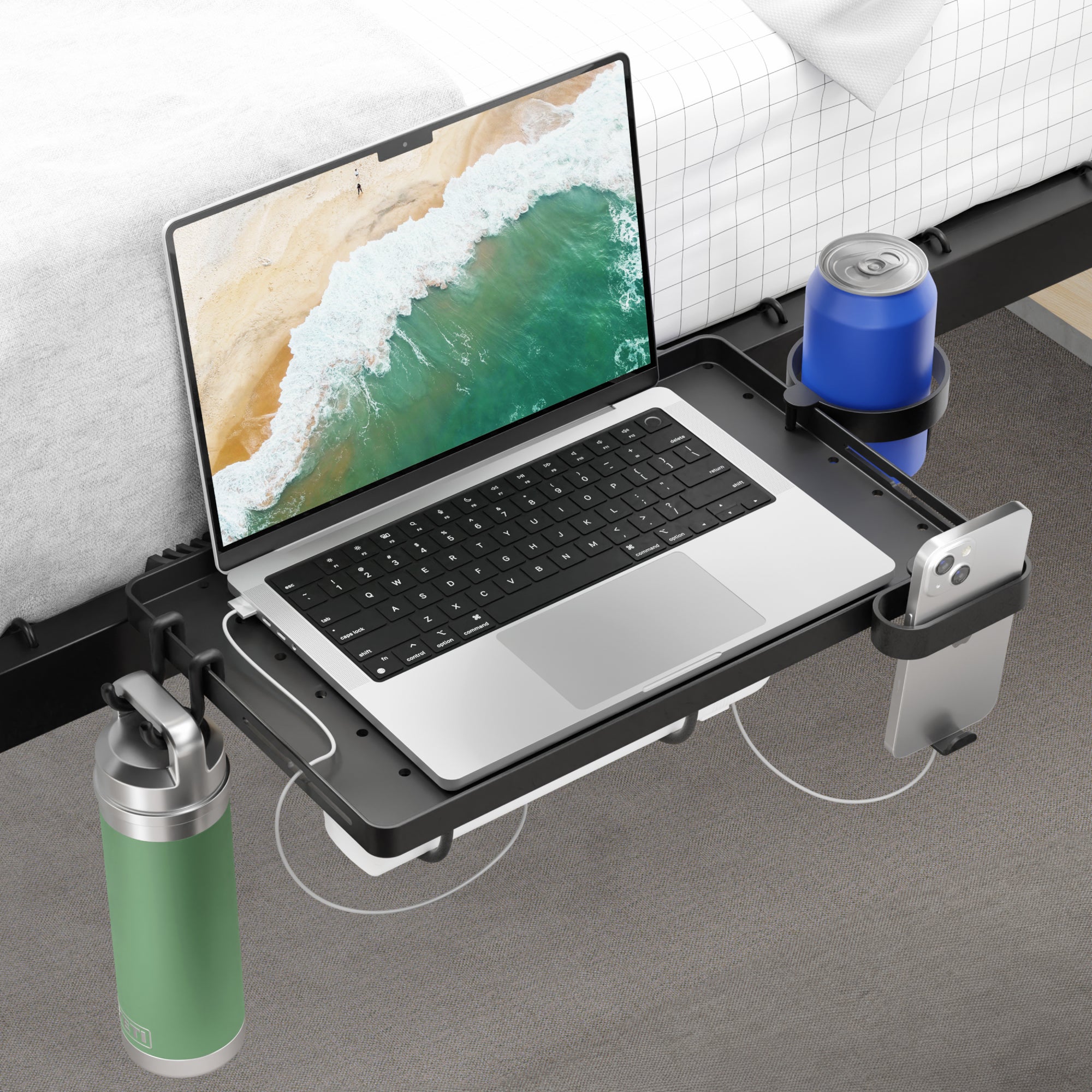 BedShelfie - Modern Bedside Shelf / a Space-Saving Floating Nightstand ...