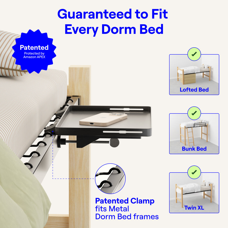 BedShelfie - Modern Bedside Shelf / a Space-Saving Floating Nightstand ...