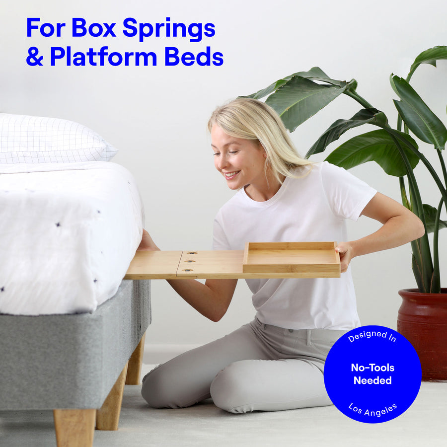 BedShelfie Bedside Shelf - Slide Under Mattres Tray Model